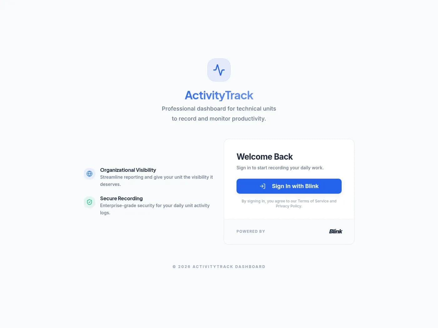 ActivityTrack Dashboard