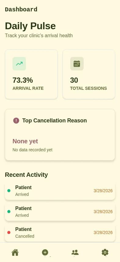 Acupuncture Arrival Tracker