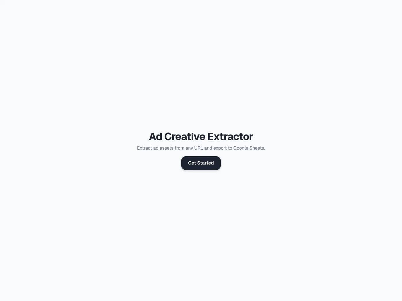 Ad Creative Extractor
