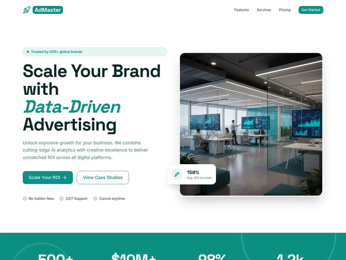 AdMaster Landing Page
