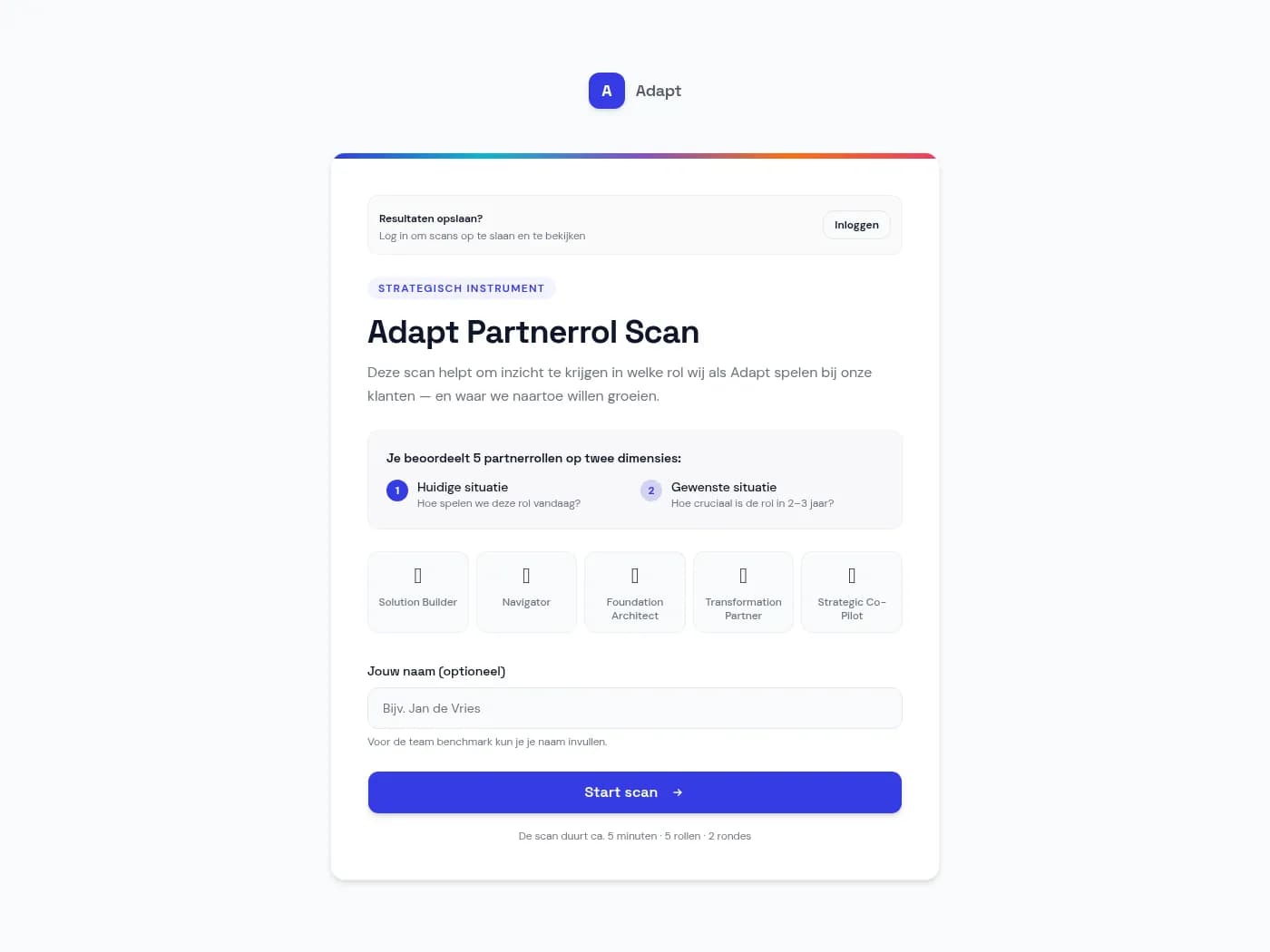 Adapt Partner Role Scan