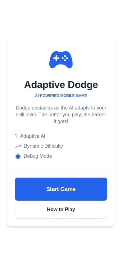 Adaptive AI Game Mobile