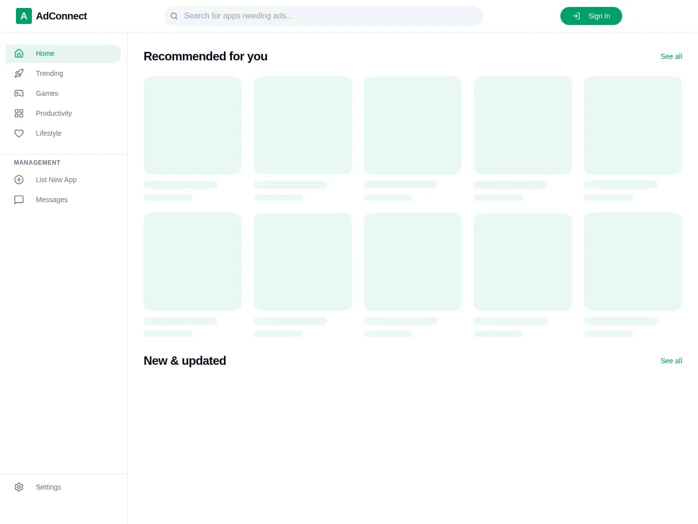 AdConnect App Marketplace