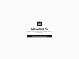 Address Book Pro