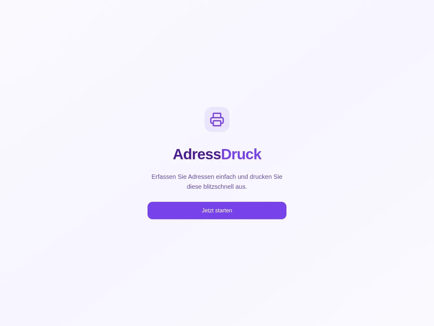 Address Print App