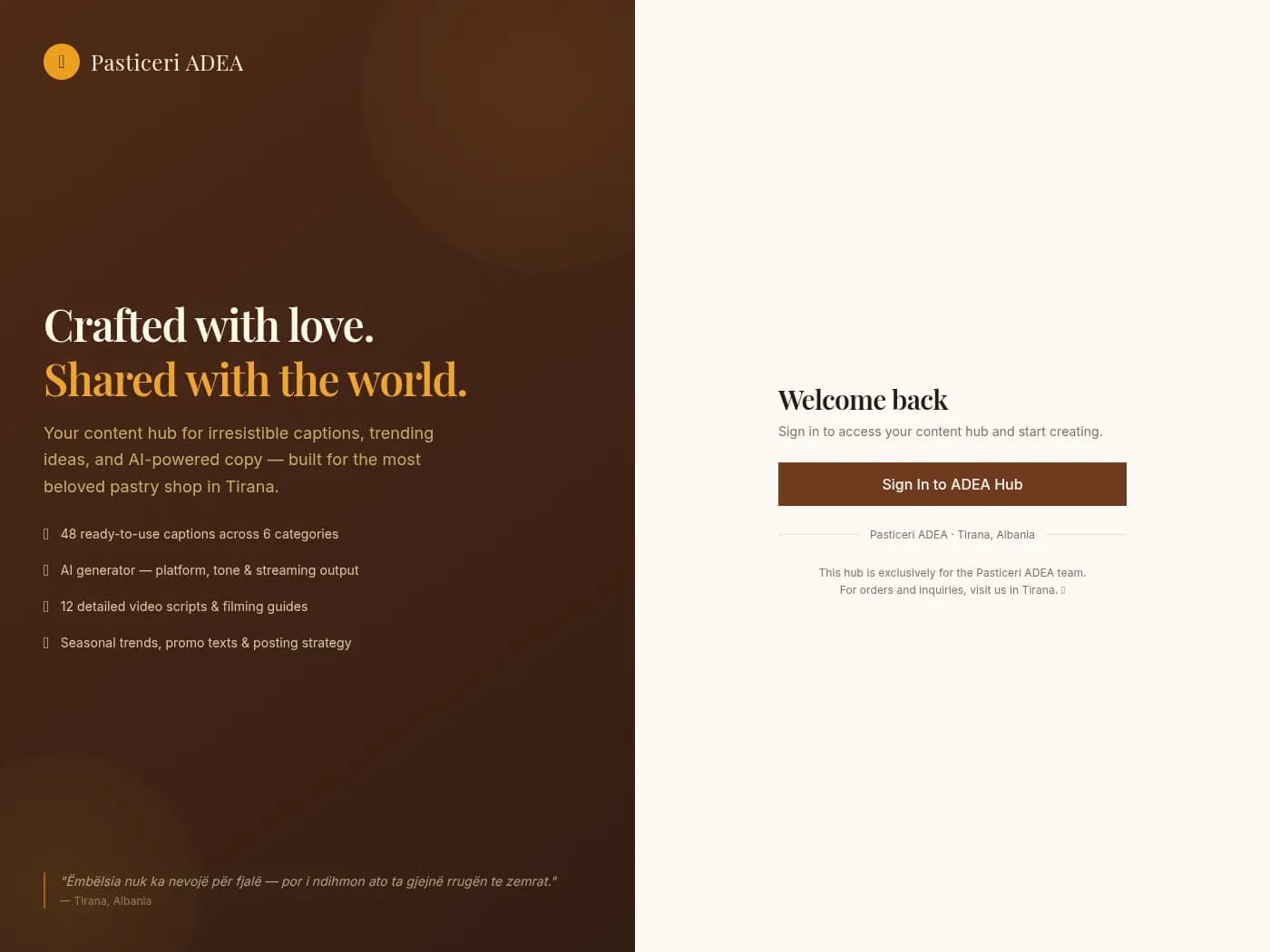 Pasticeri ADEA Content Hub