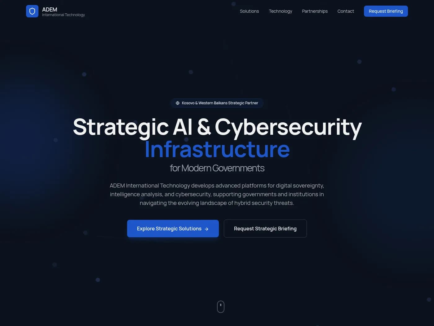 ADEM Strategic Tech Landing
