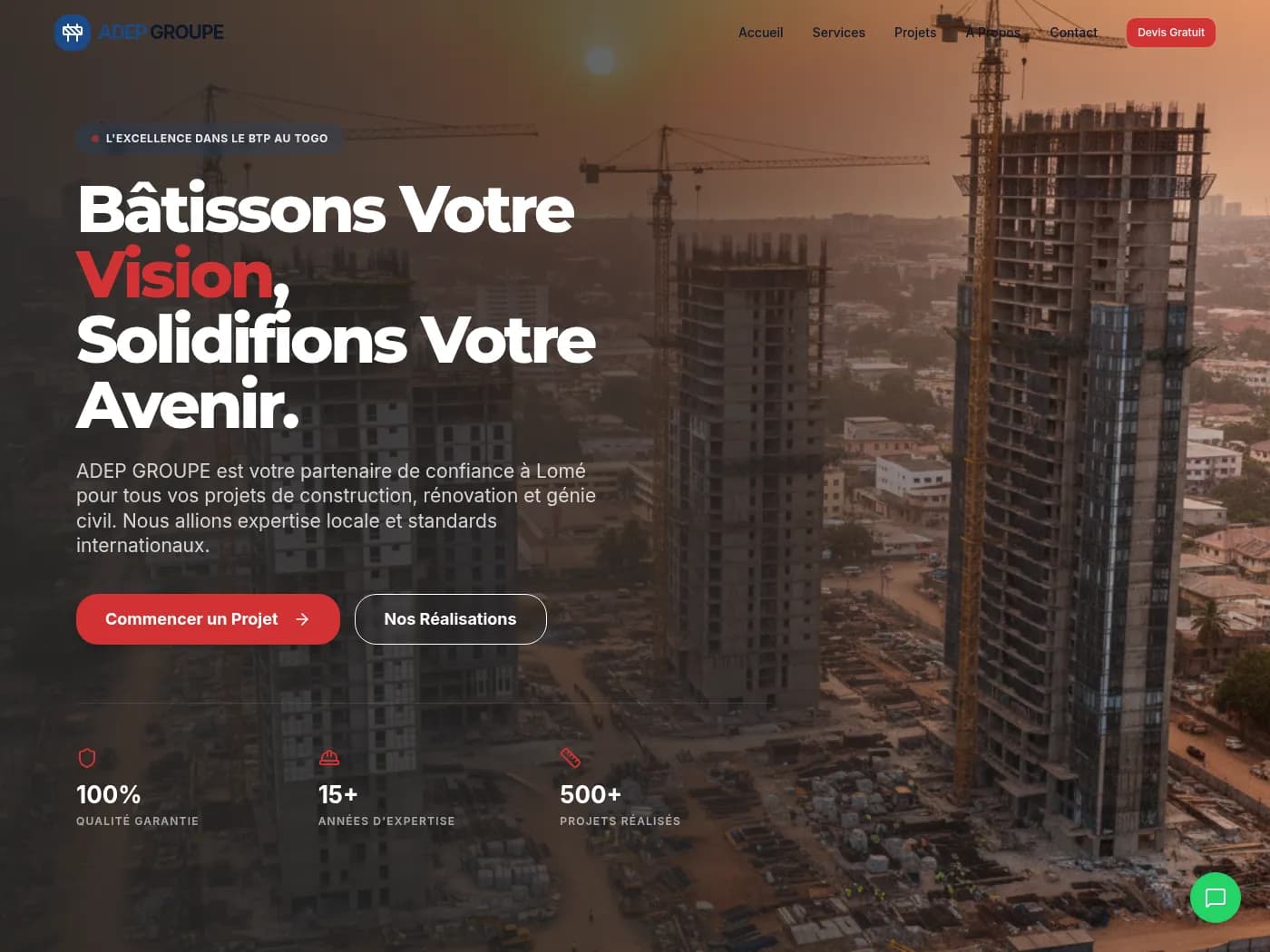 ADEP Groupe Web Presence