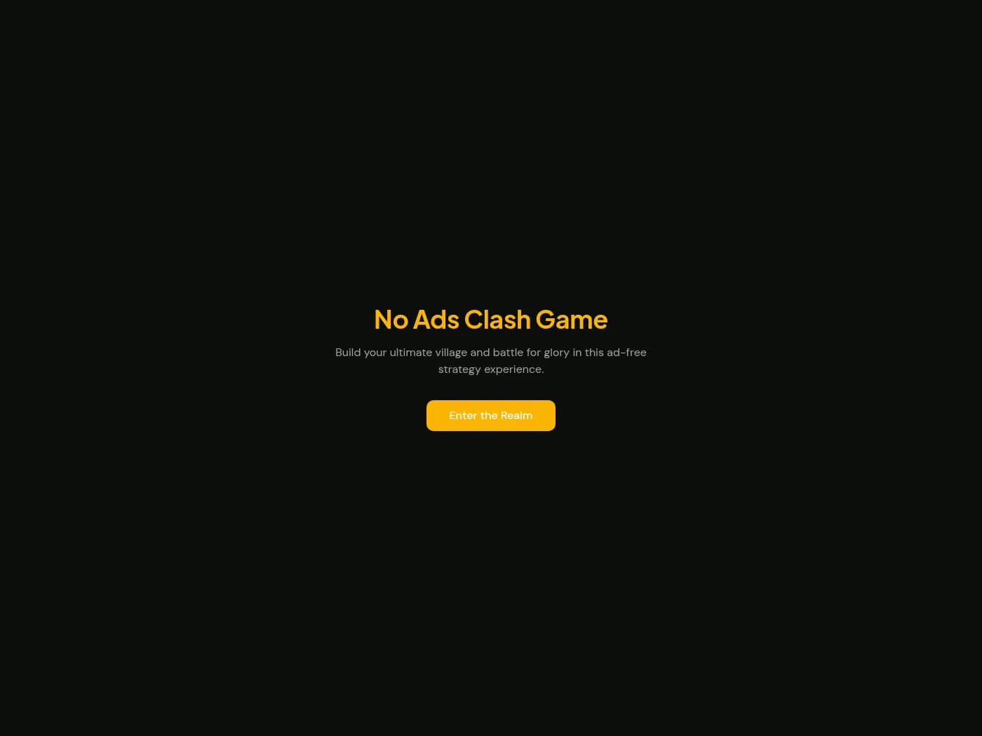 No Ads Clash Game