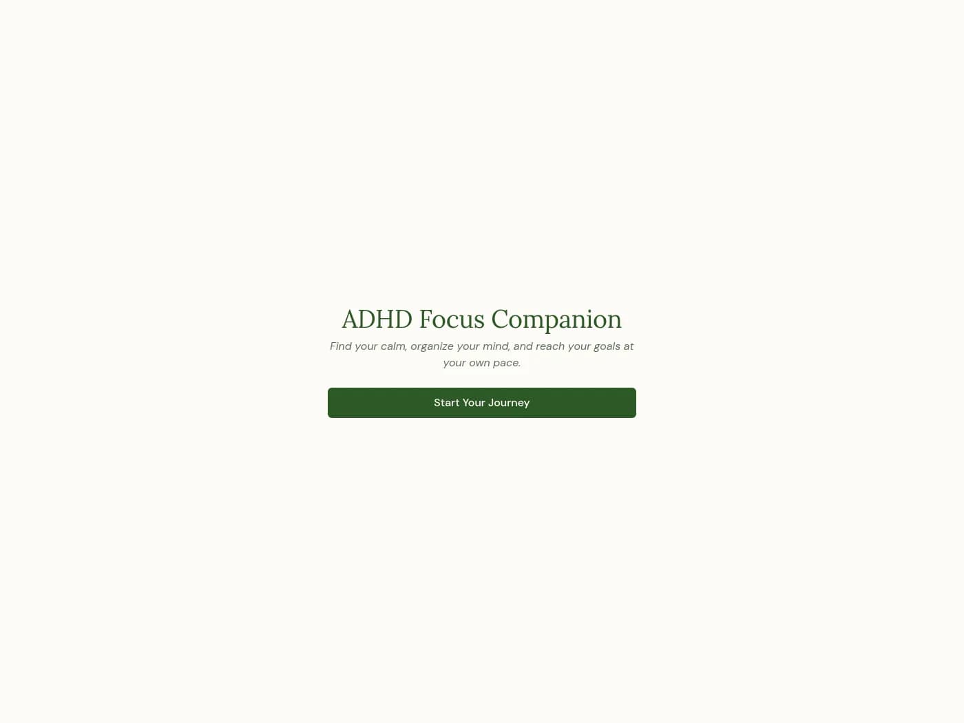 ADHD Focus Companion