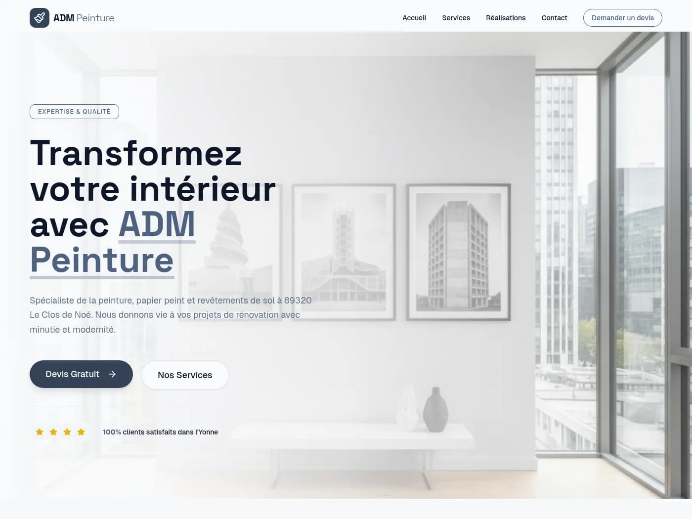 Adm Peinture Web Presence