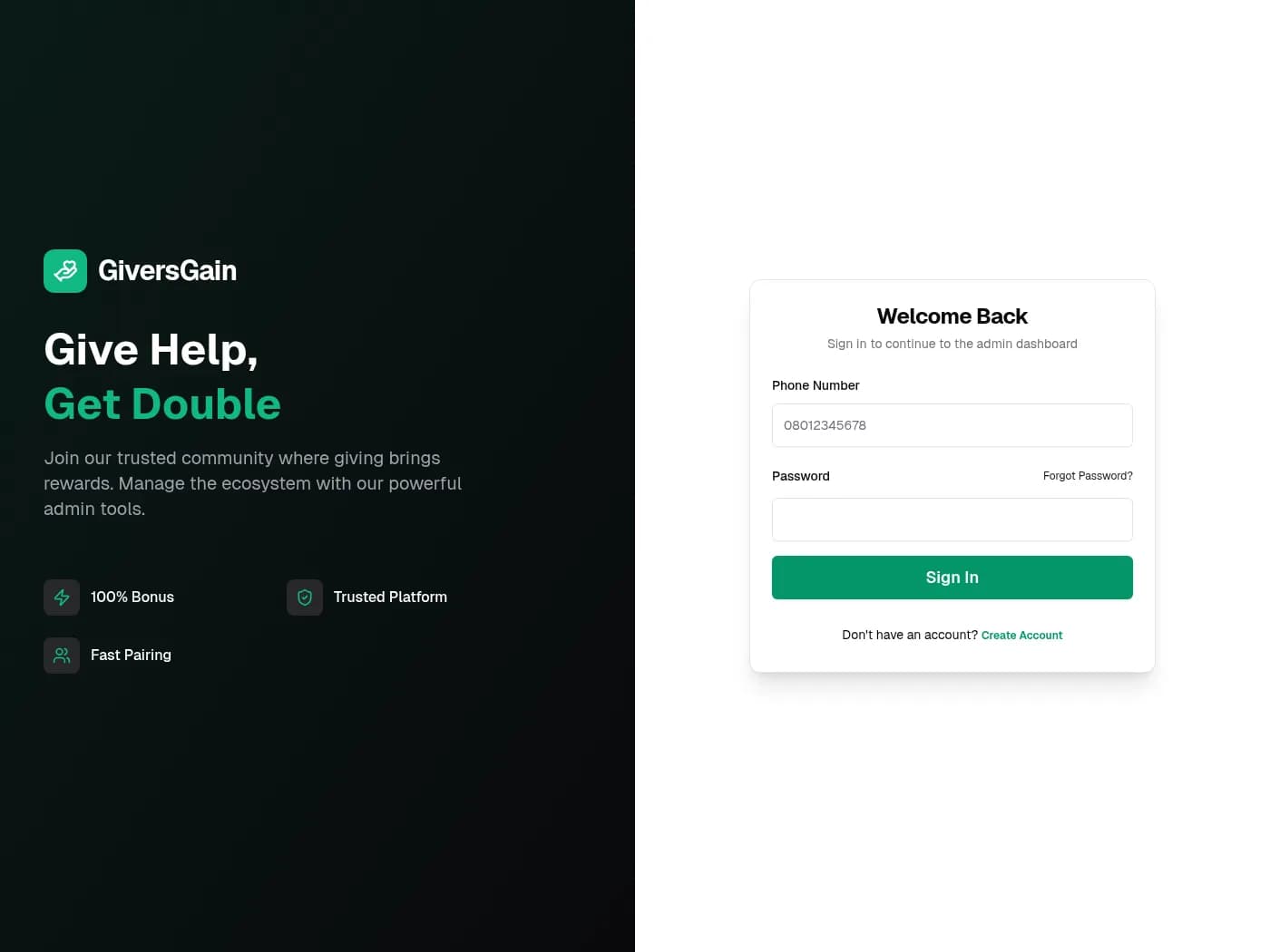 Admin Dashboard Clone