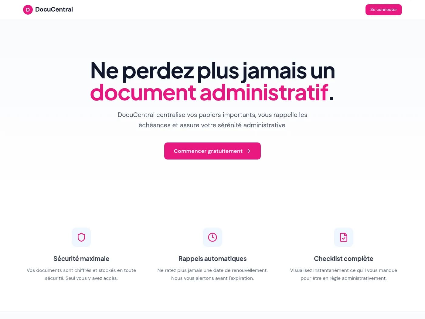 DocuCentral Admin