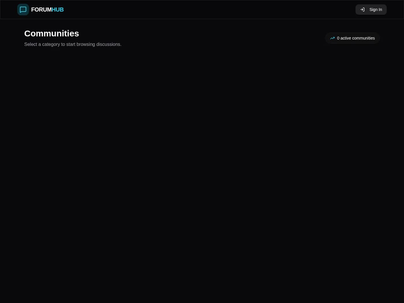 Admin Forum Hub
