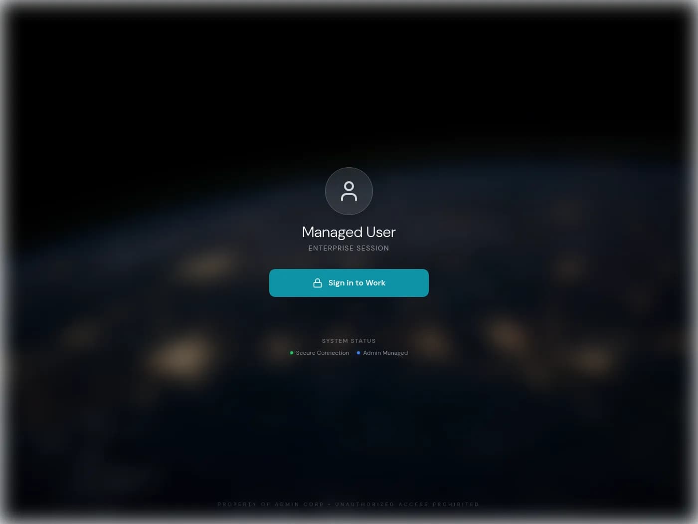 Admin Locked OS
