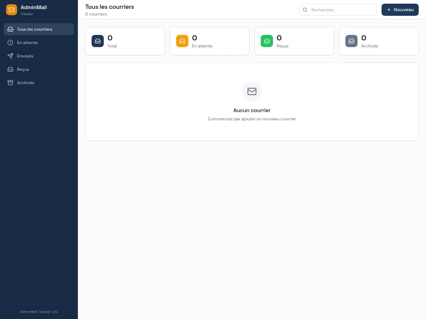 AdminMail Tracker