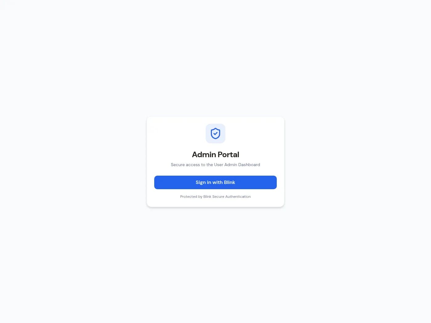 User Admin Dashboard