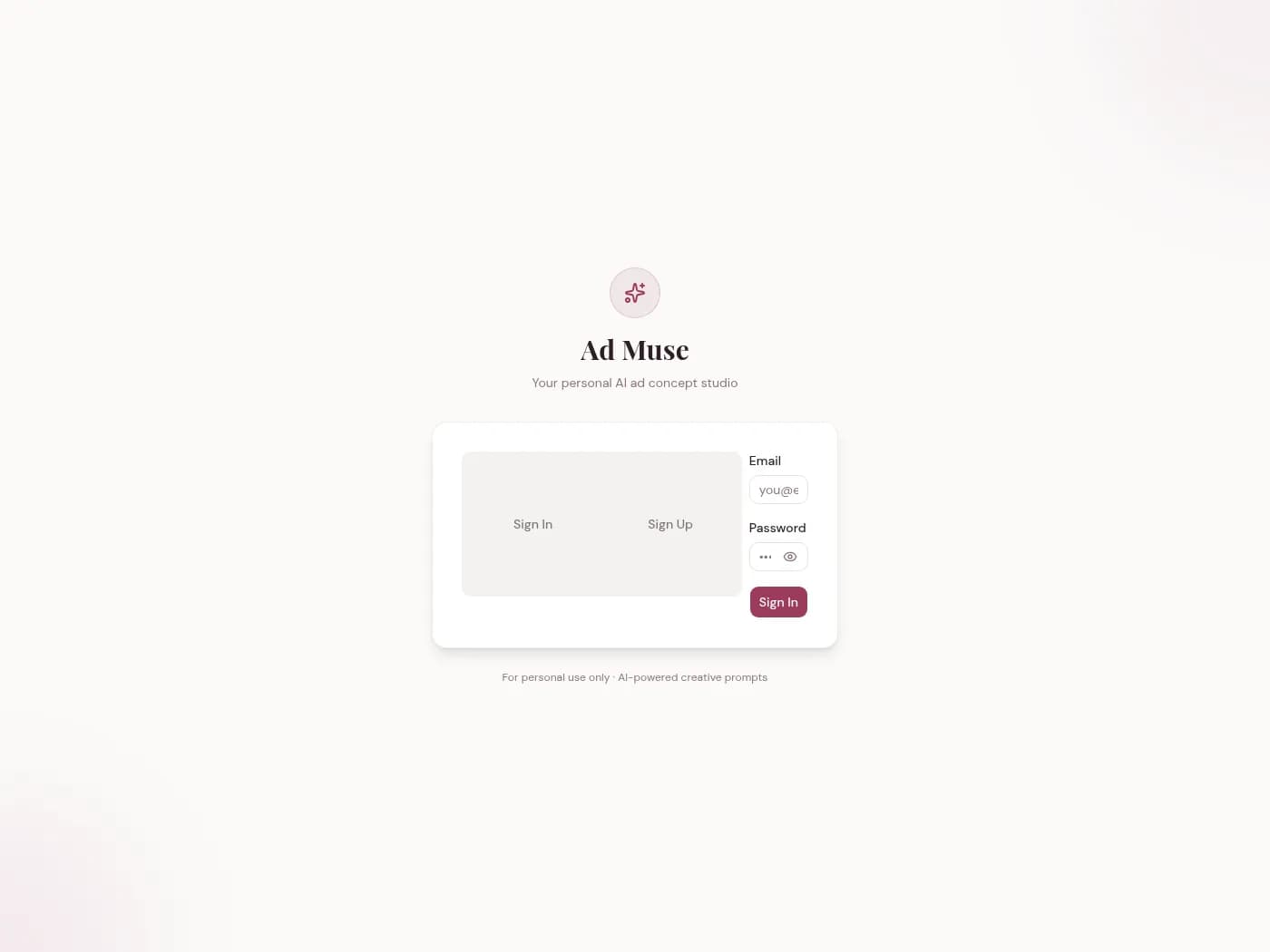 Ad Muse Test Studio