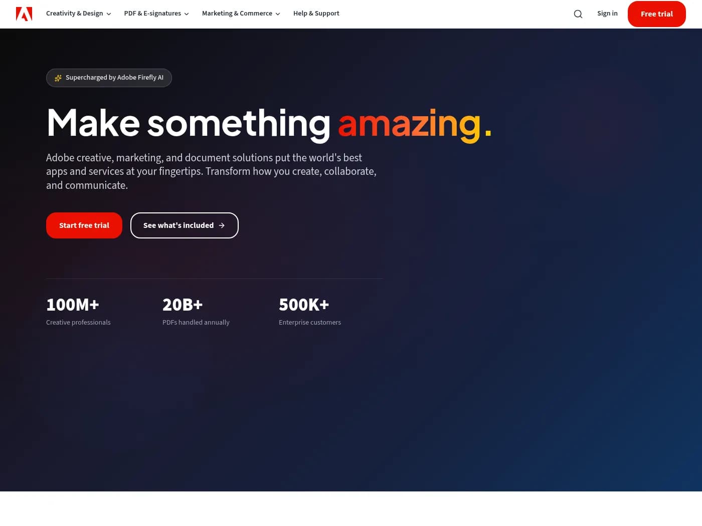 Adobe.com Clone