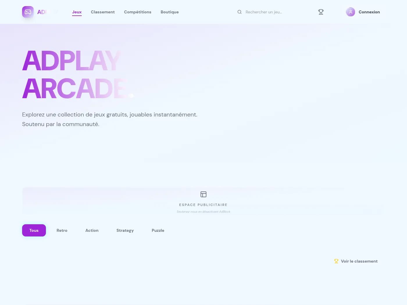 AdPlay Game Hub