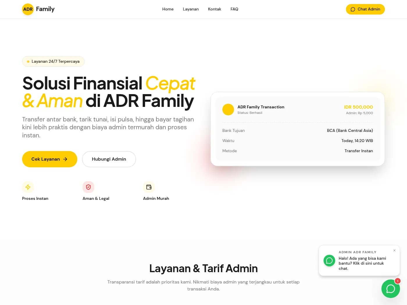 ADR Family Service Portal