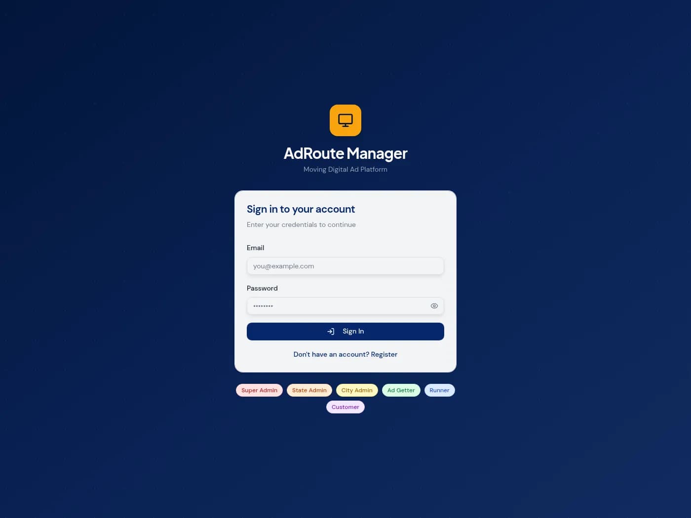 AdRoute Manager