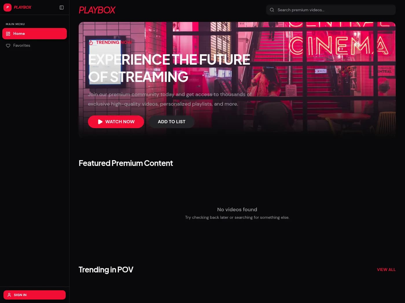 PlayBox Videos Hub
