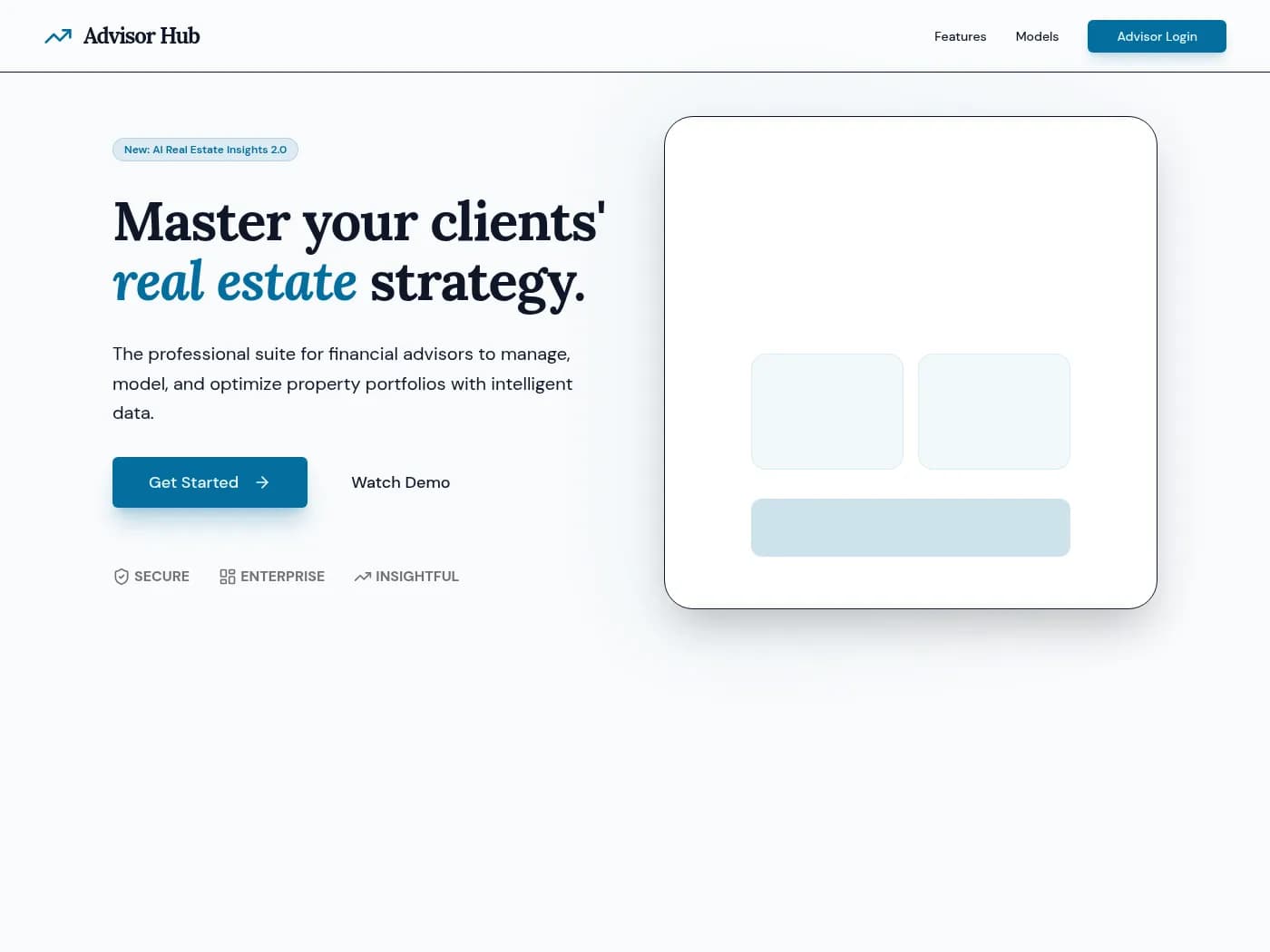 Advisor Settings Hub