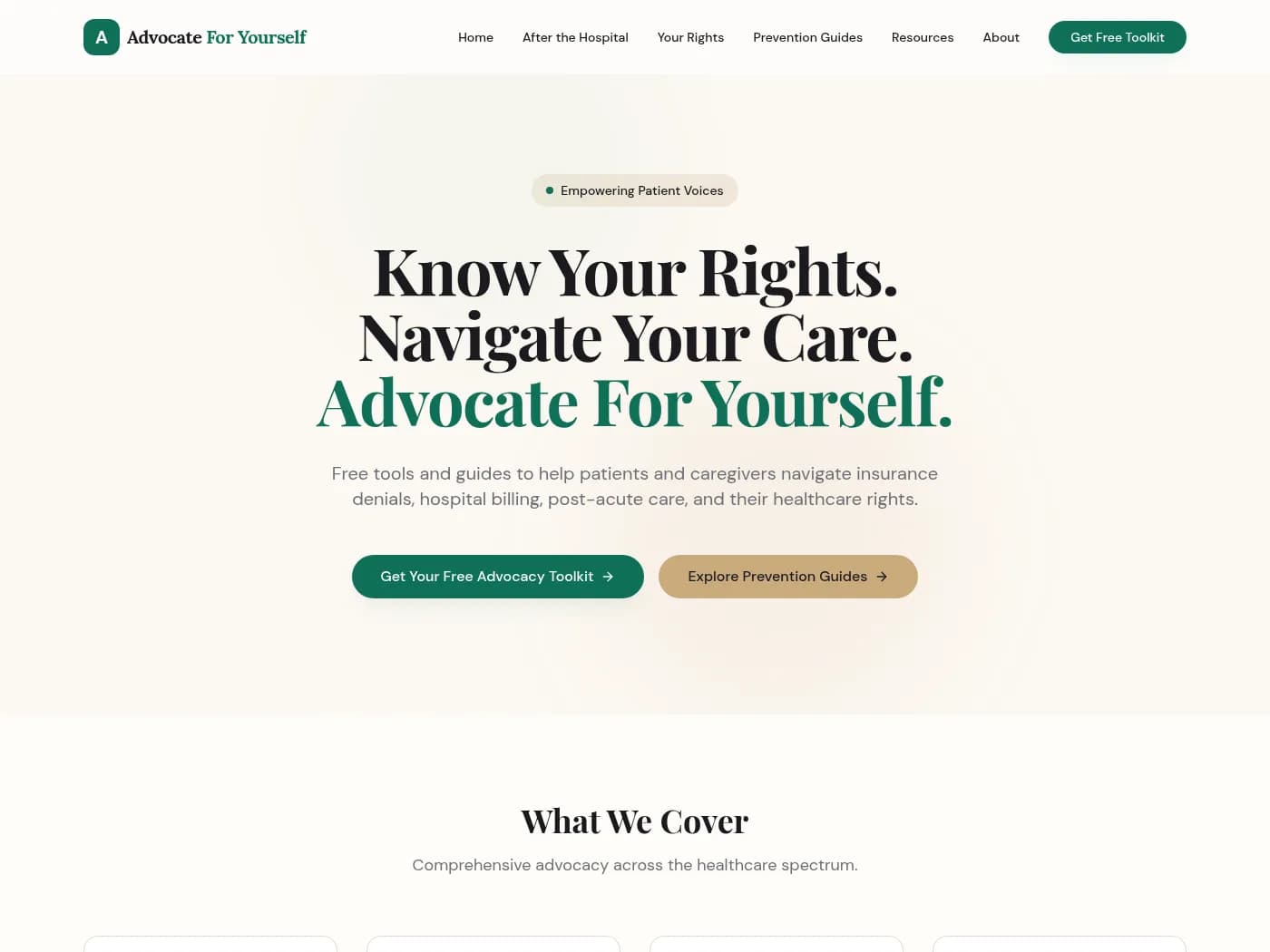 Advocate For Yourself