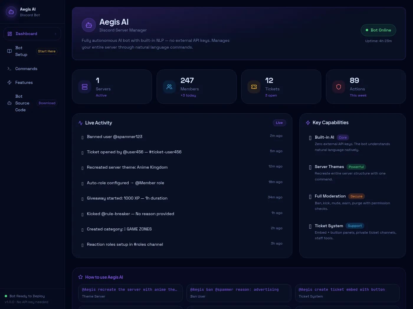 Aegis AI Discord Bot