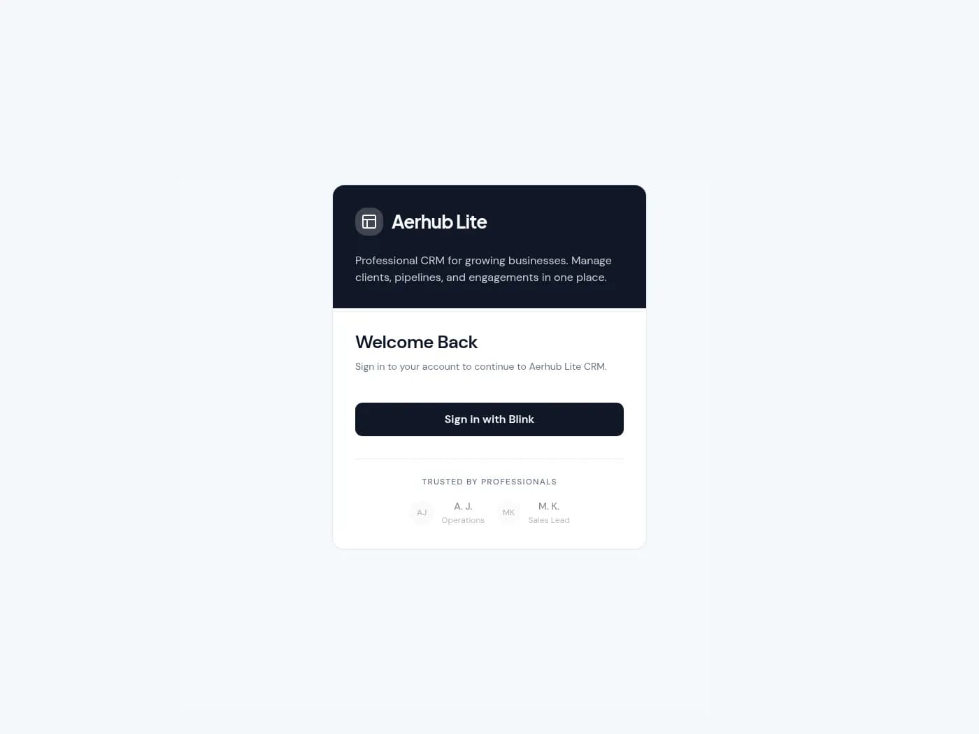 Aerhub CRM