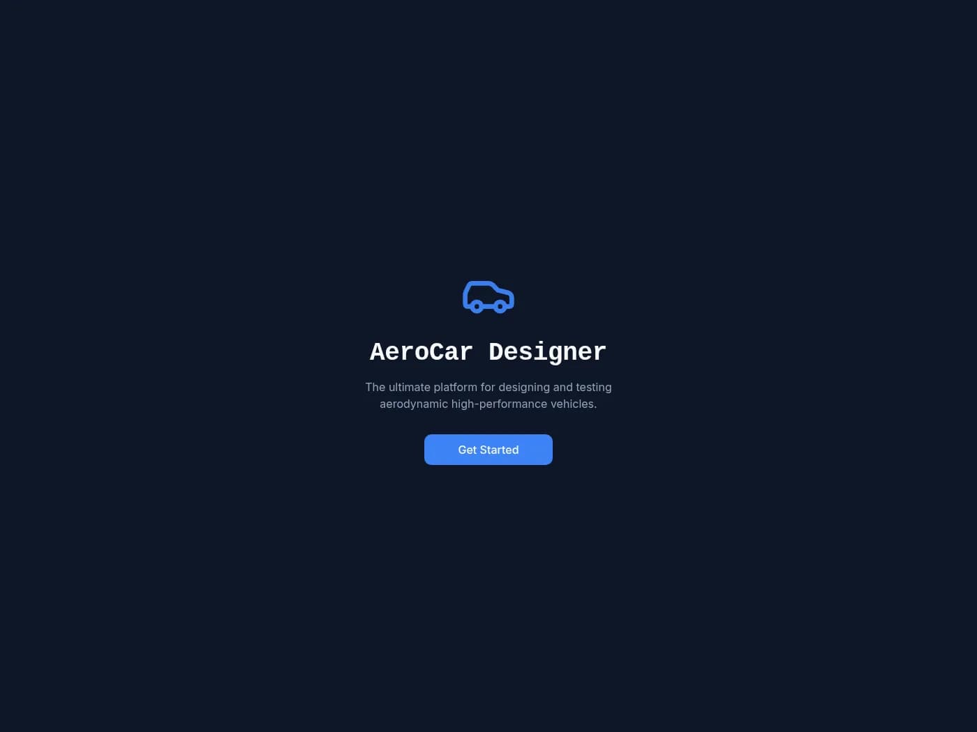 AeroCar Designer