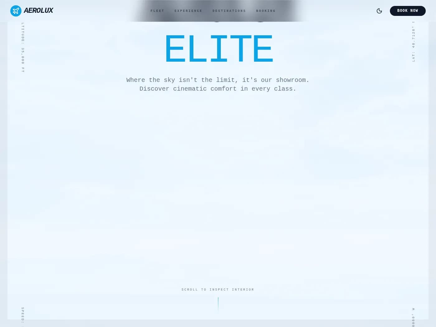 AeroLux Landing Page