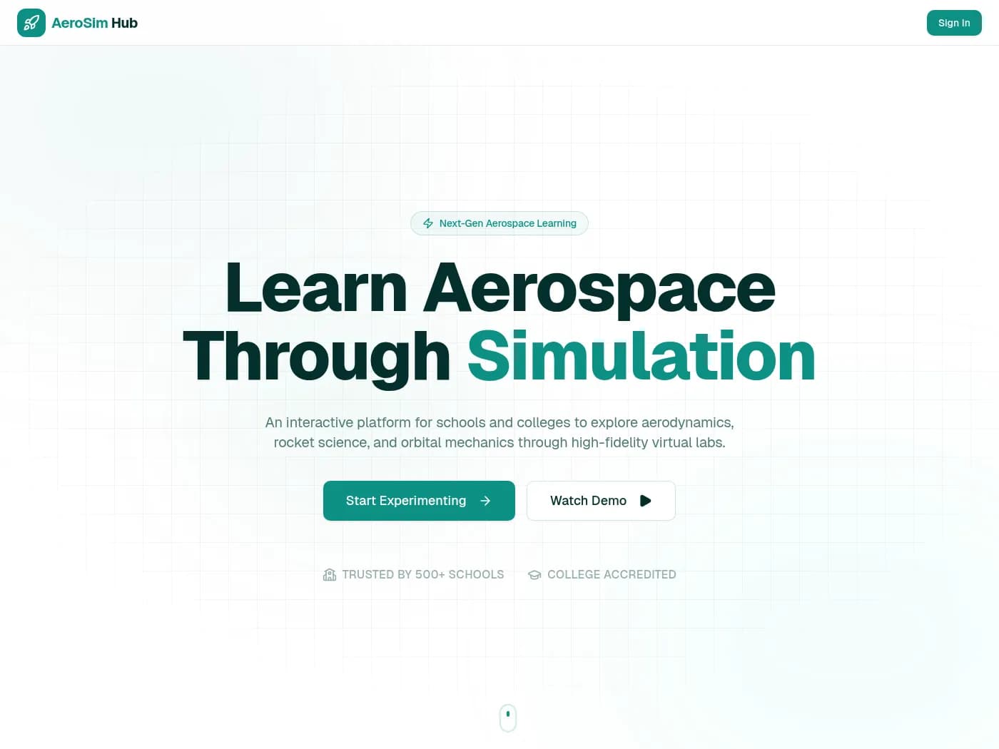 AeroSim Learn Hub