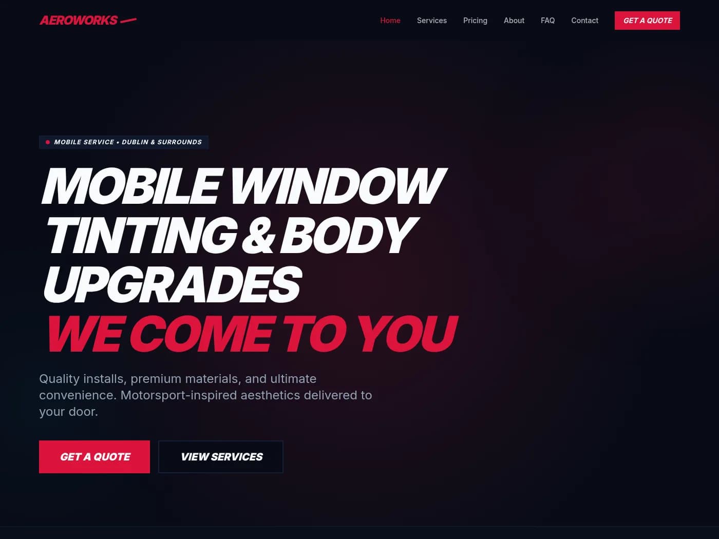 AEROWORKS Web Experience