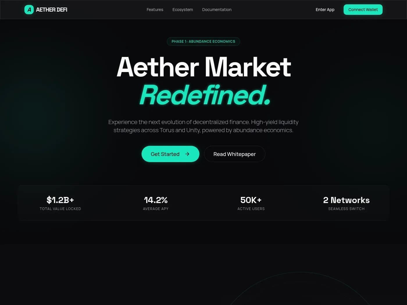 Aether DeFi UI Suite