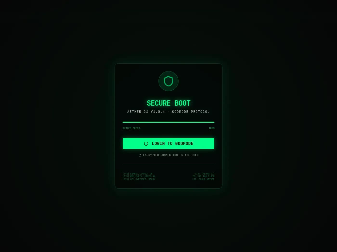Aether Godmode OS