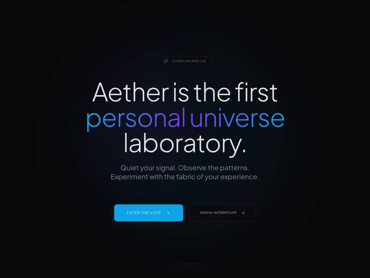 Aether Universe Lab
