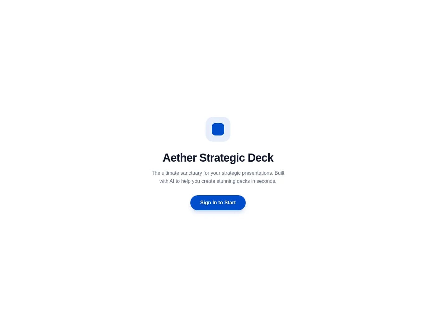 Aether Strategic Deck
