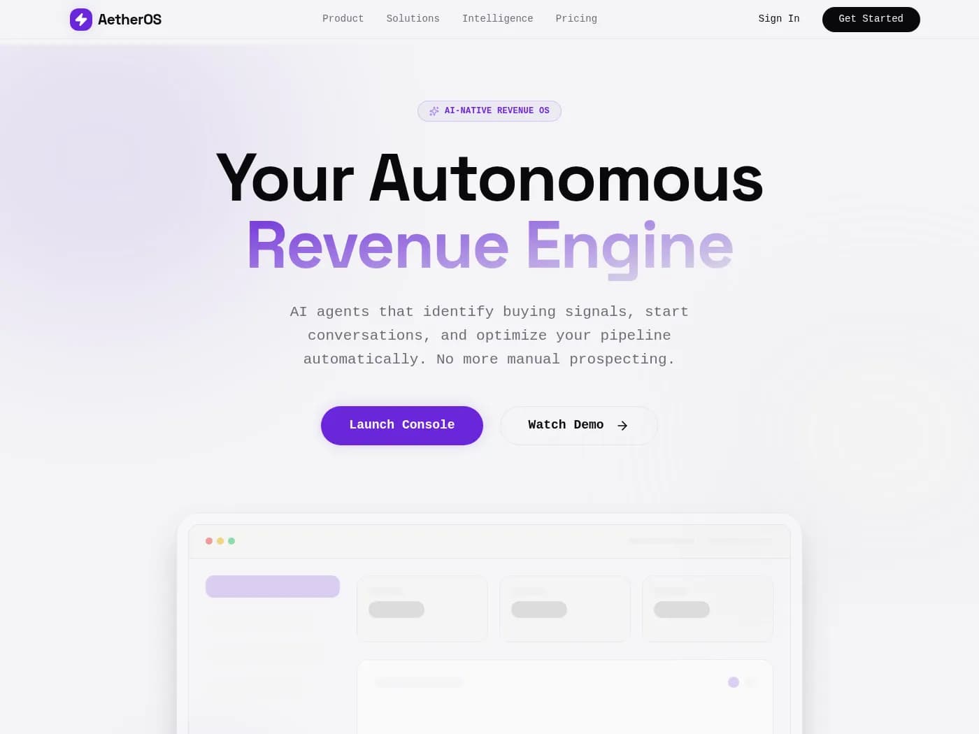 AetherOS Revenue Suite