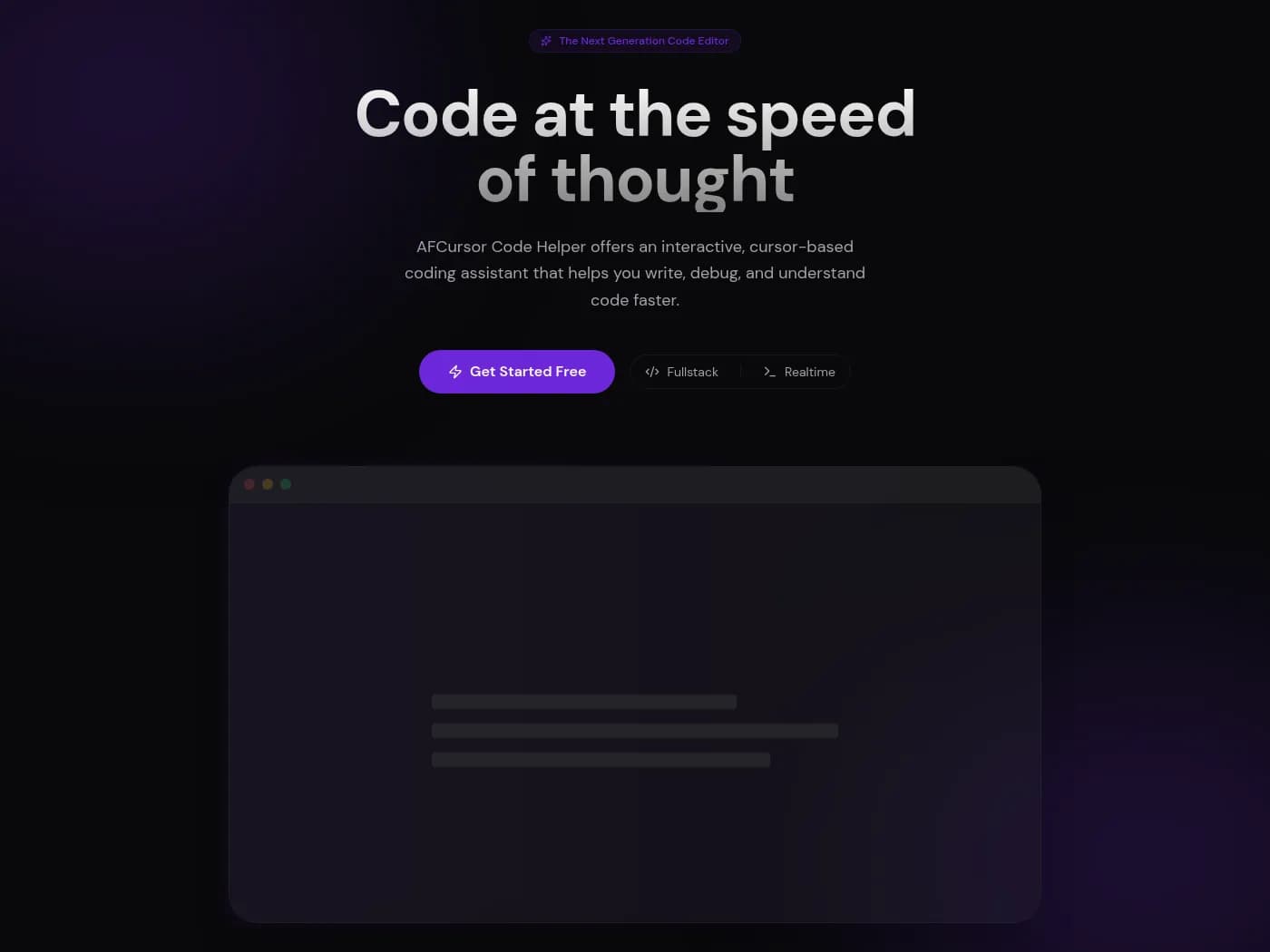 AFCursor Code Helper