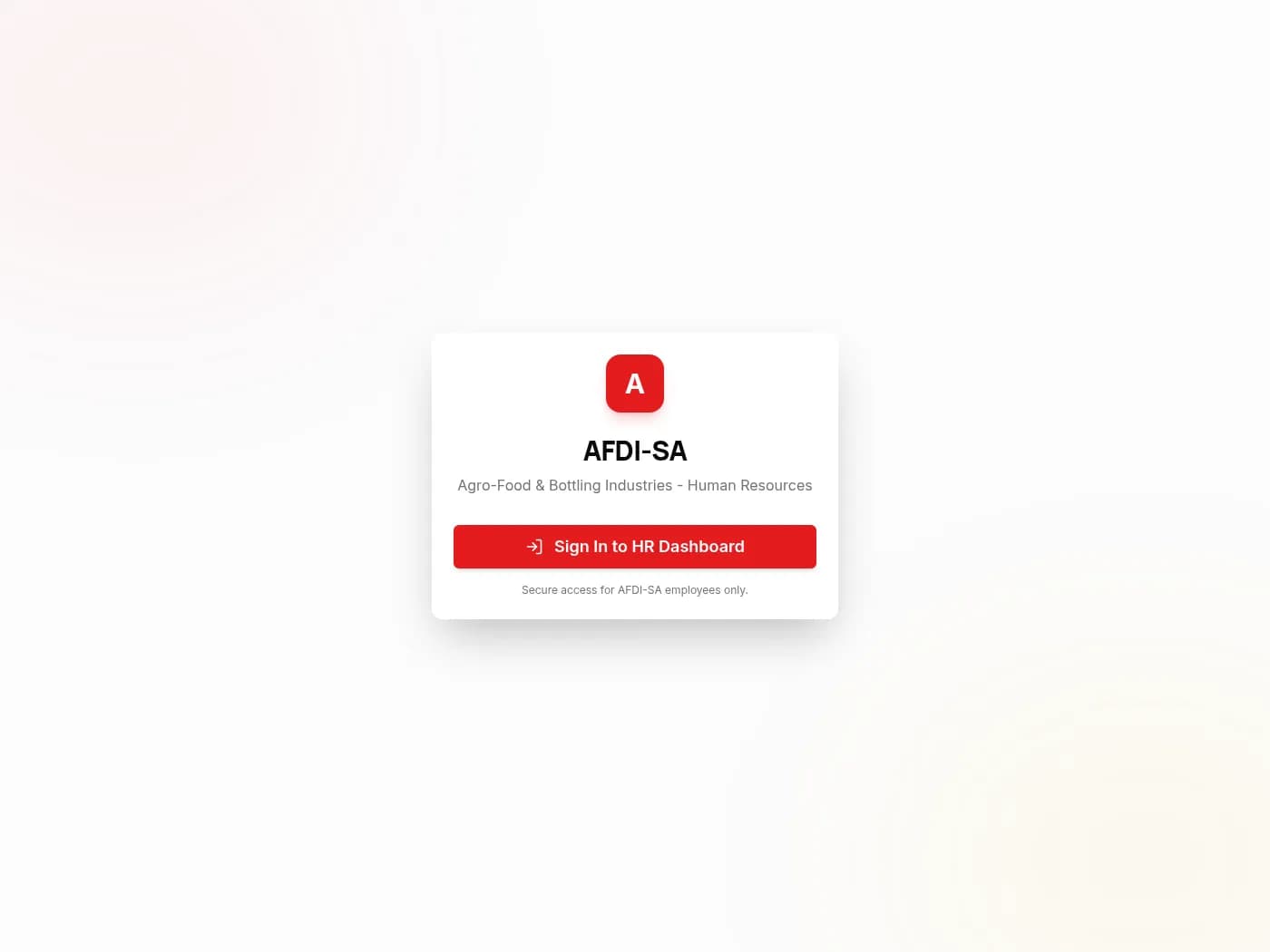 AFDI-SA HR Manager