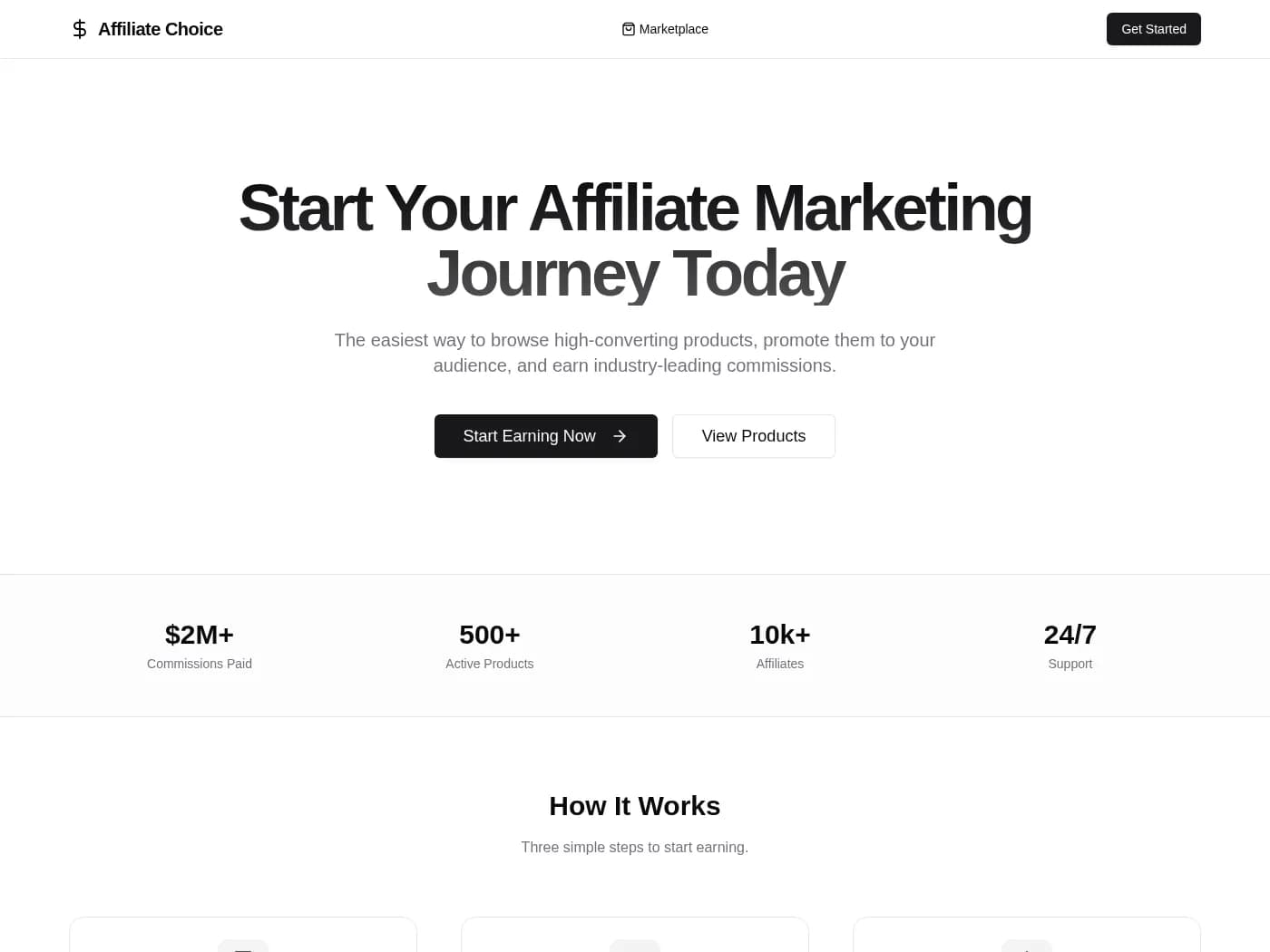 Affiliate Choice Hub