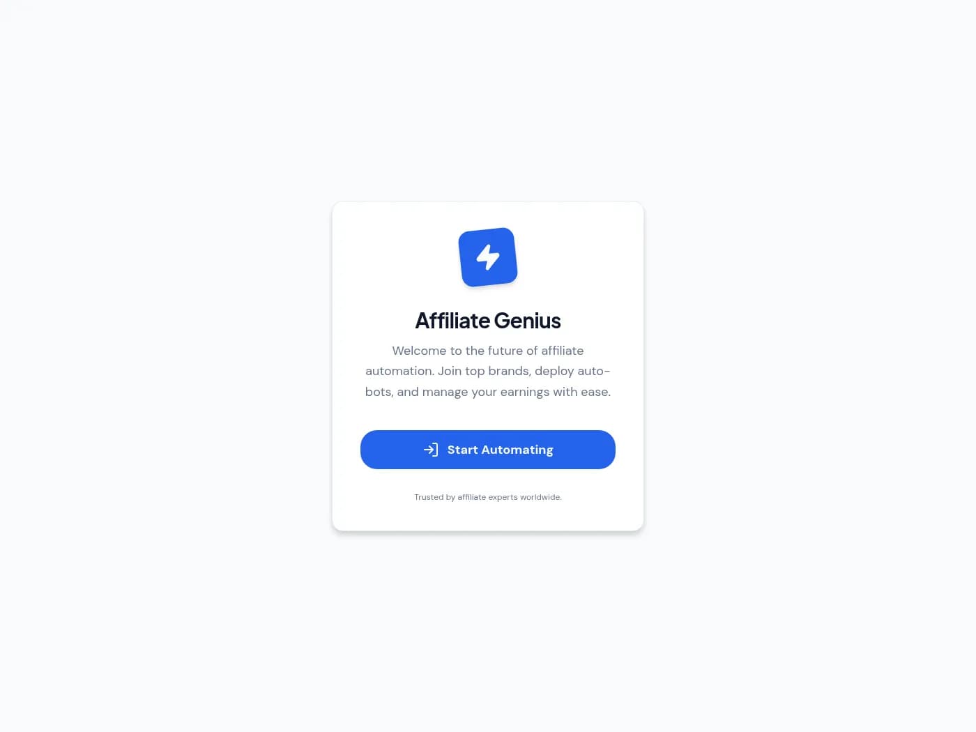 Affiliate Genius Workspace