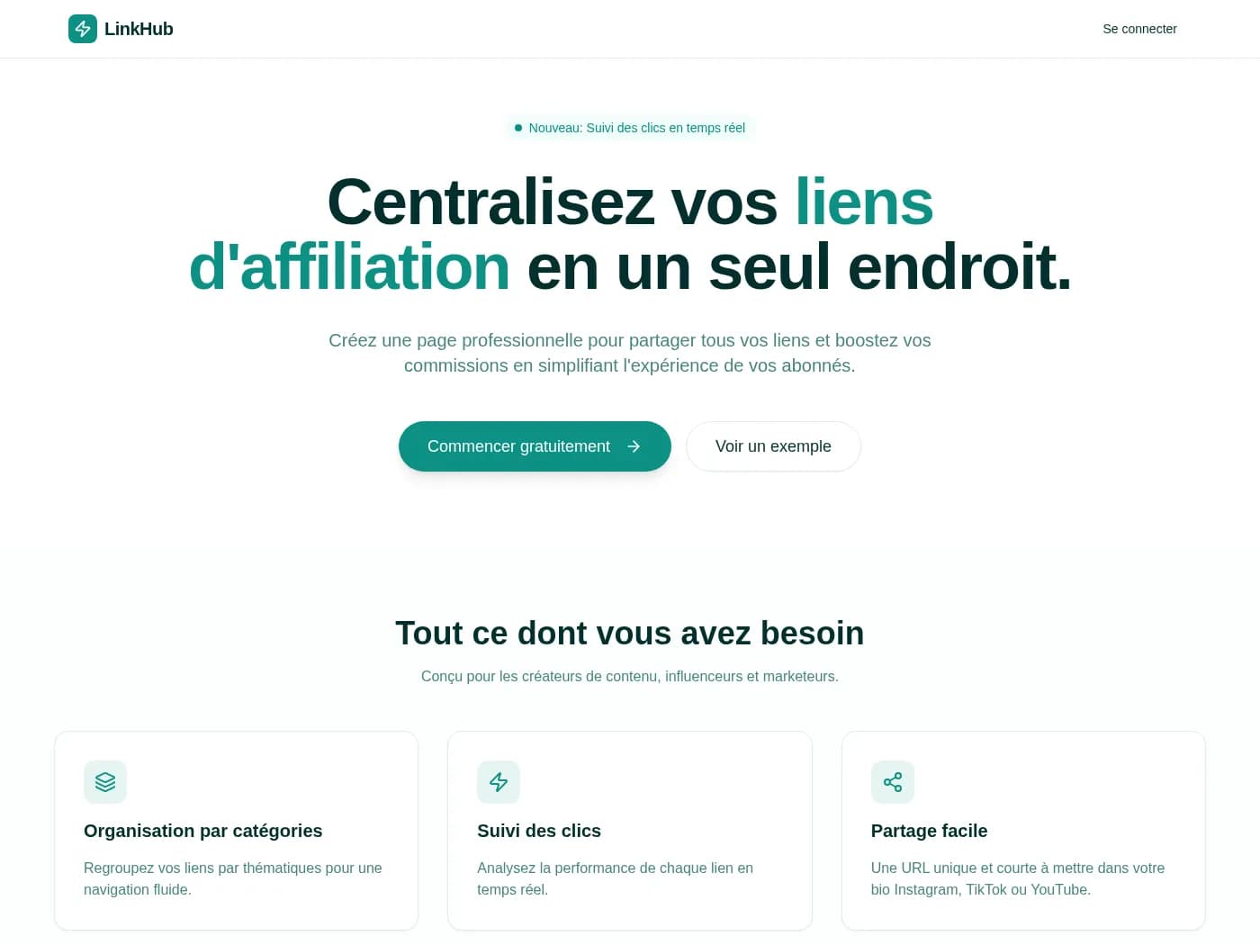 Affiliate Link Hub