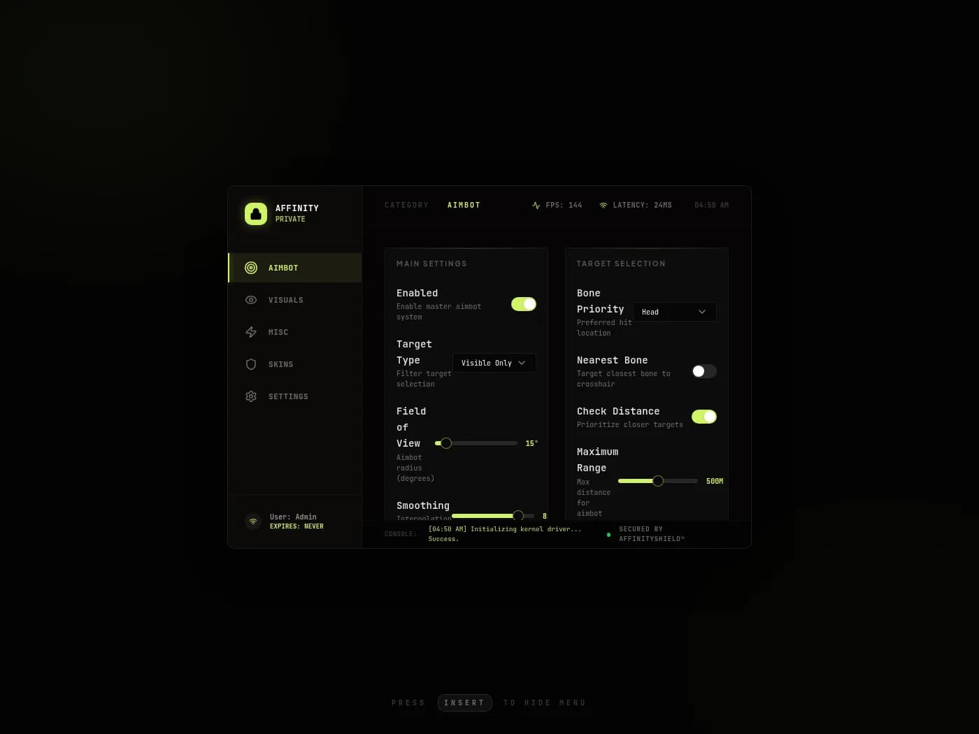 Affinity Private UI