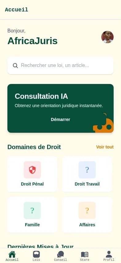 AfricaJuris Legal App