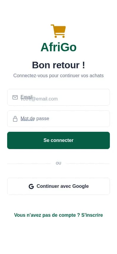 AfriGo Local Delivery App
