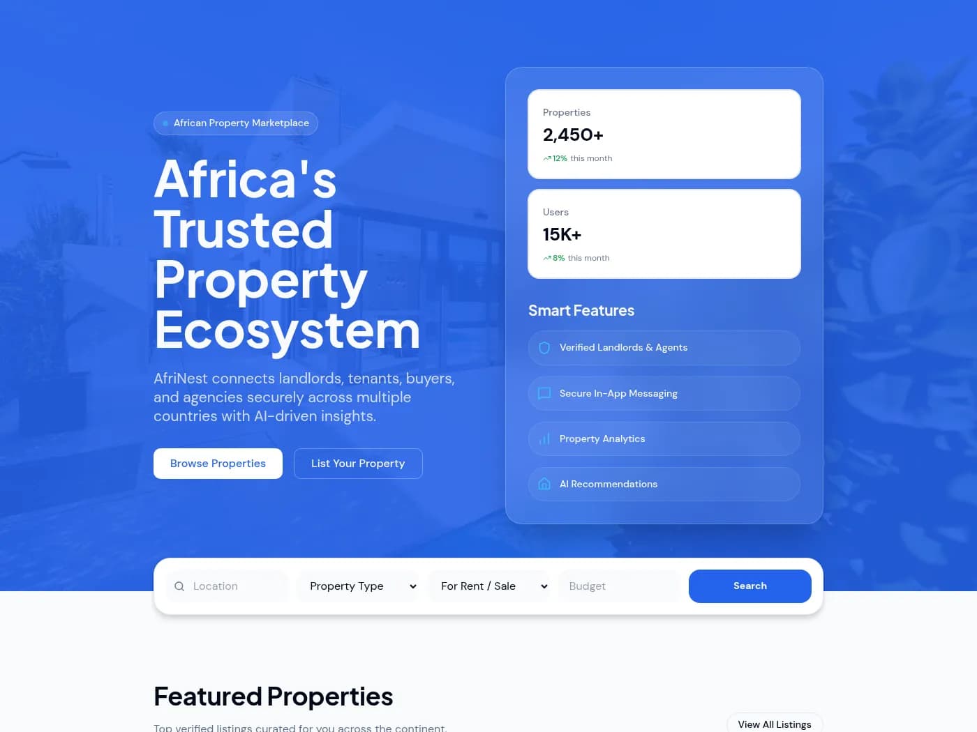 AfriNest Property Platform
