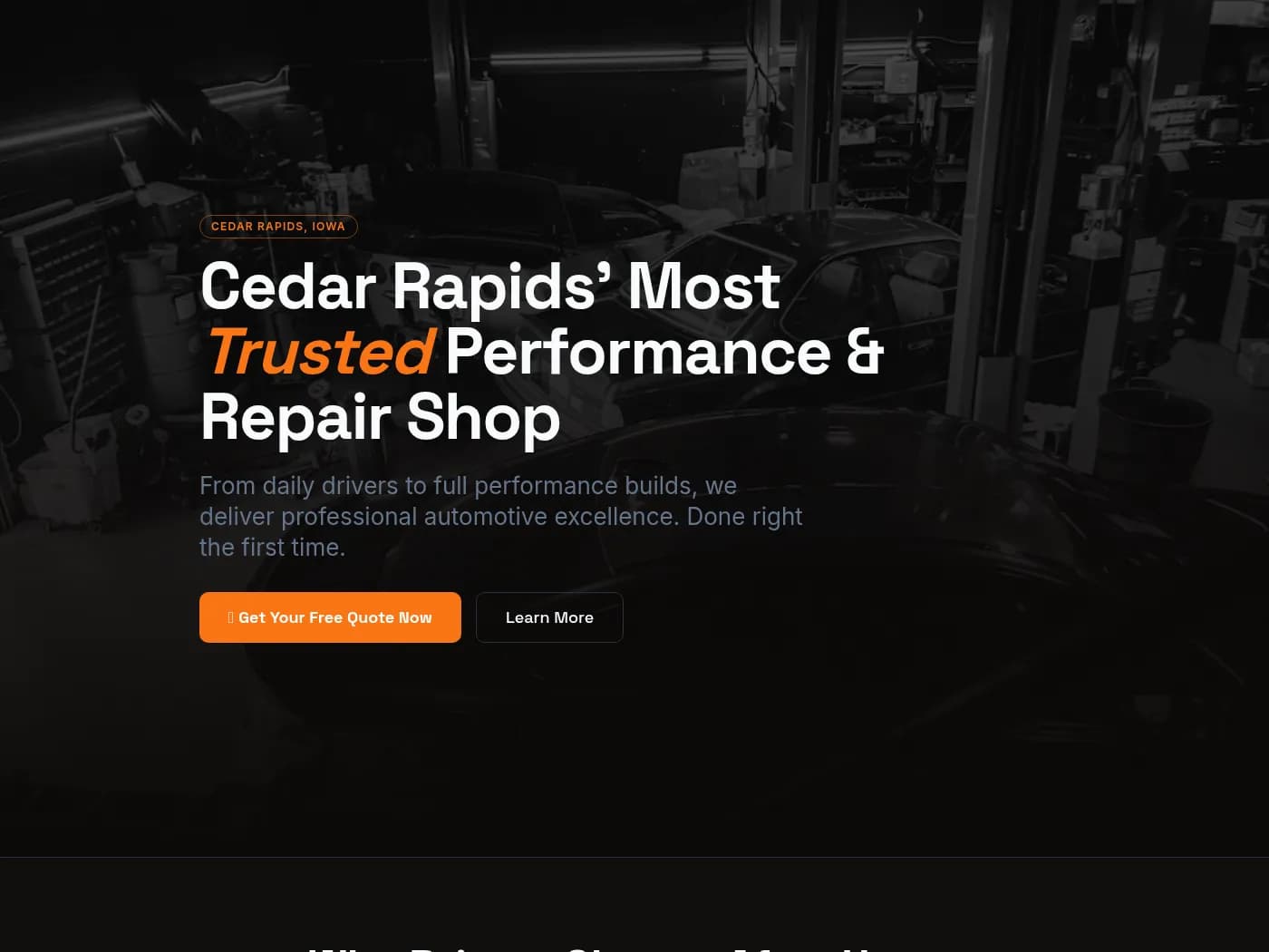 After Hours Landing Page